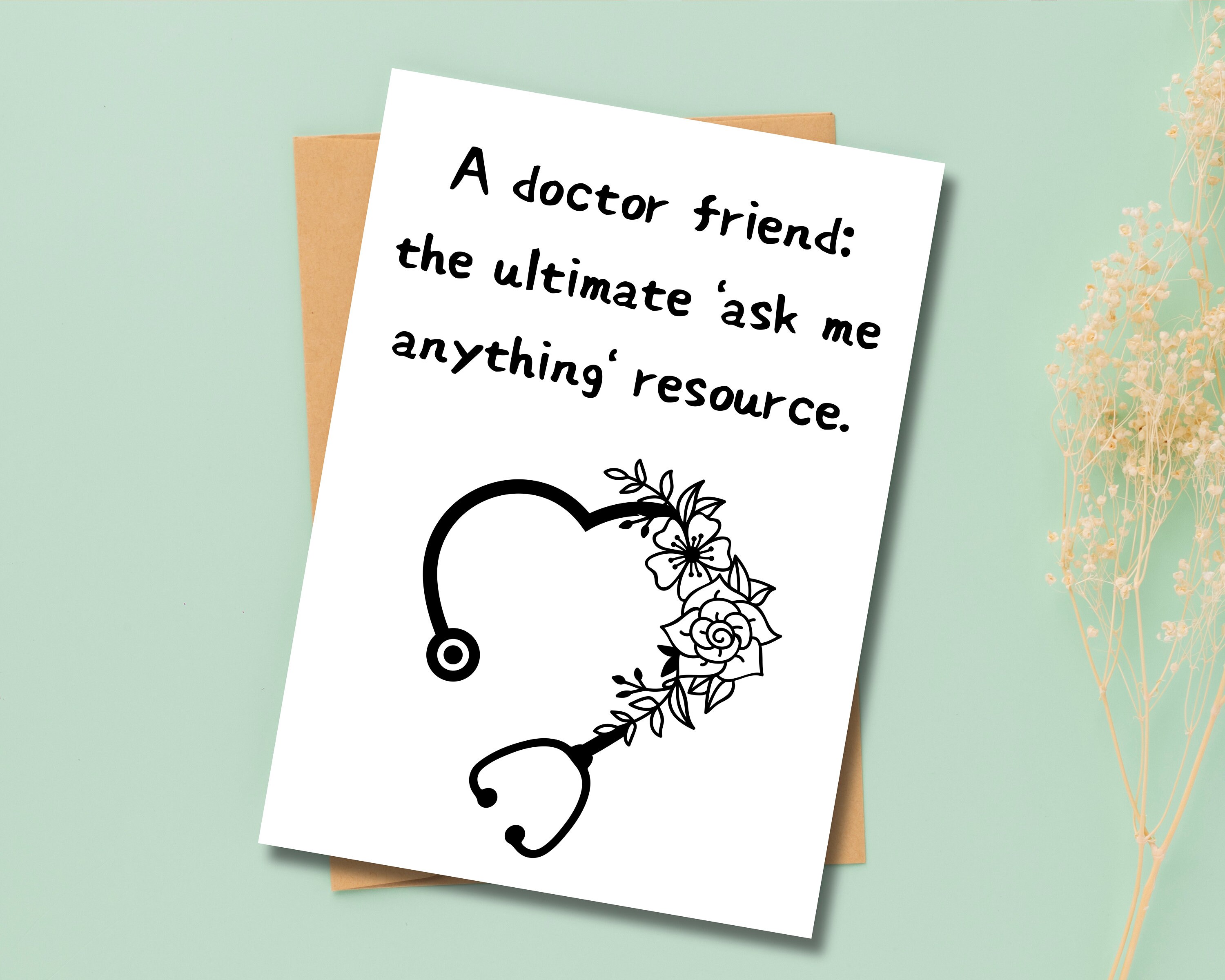 Medical School Graduation Gift / New Doctor Card / Doctor Graduation ...