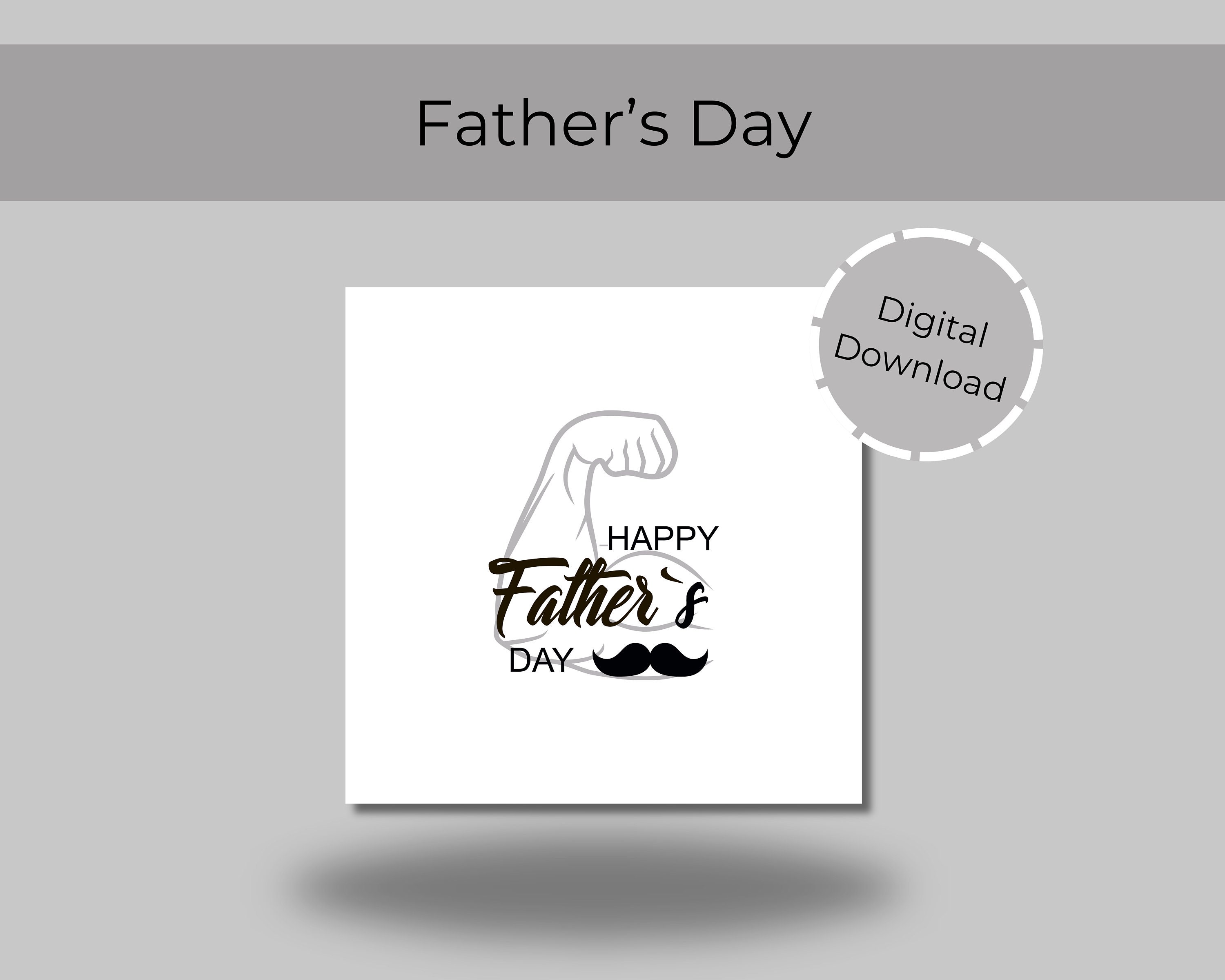 Fathers Day Card Happy Fathers Day Card Card For Dad Happy Digital Fathers Day Card Fathers Day