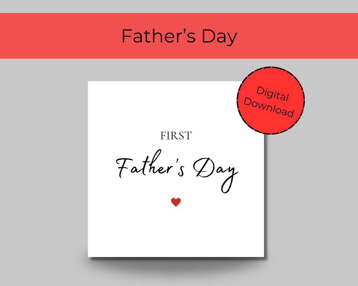 1st Fathers Day Card First Fathers Day Card Card for Dad Happy First ...