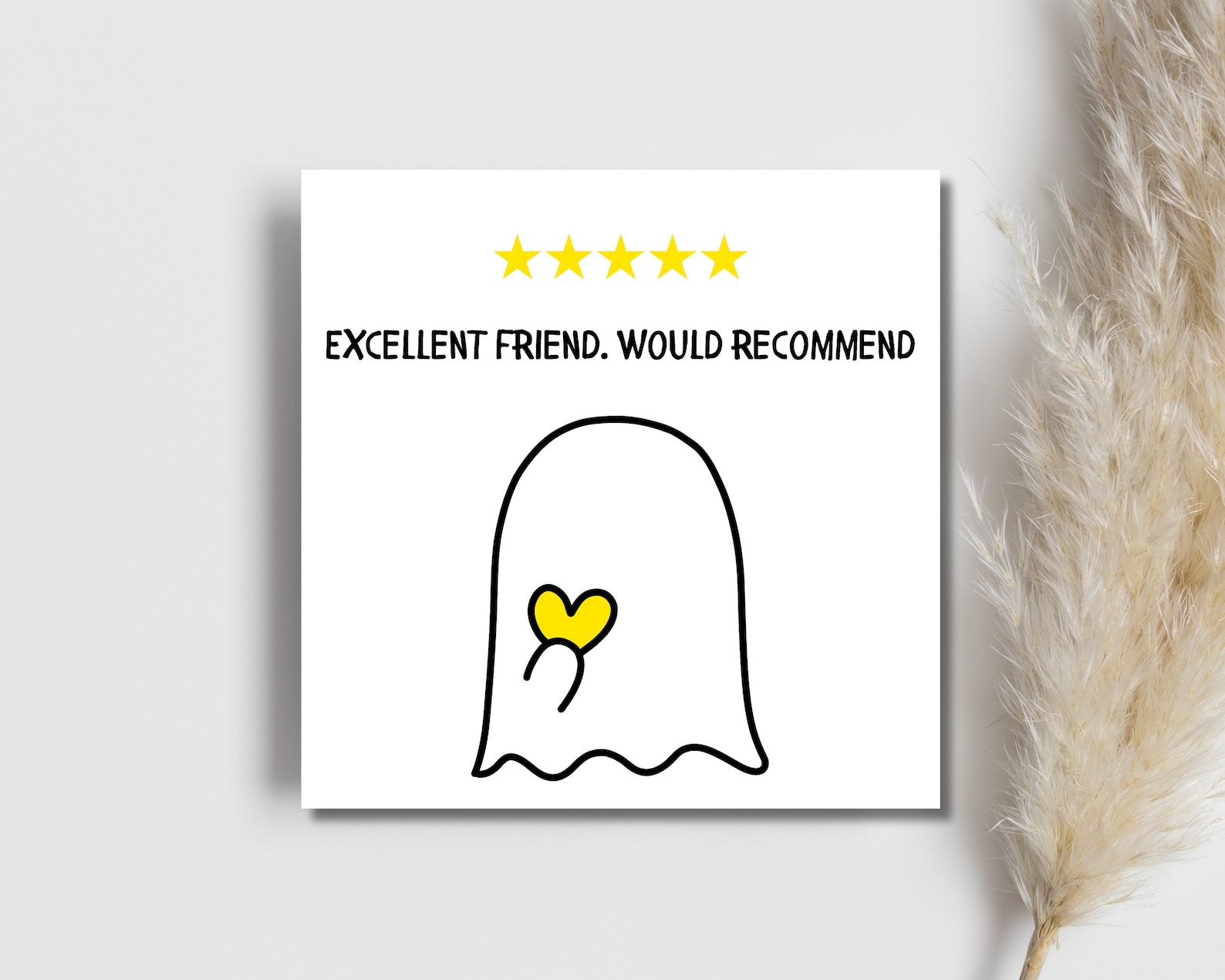 Funny Friend Card 5 Star Rating Card Card for Friend, Friend Birthday ...