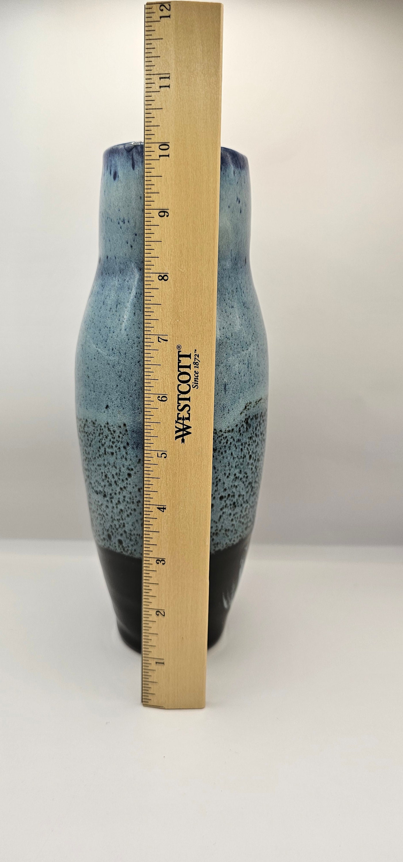 10" Tall Handmade Glazed Vase - Etsy