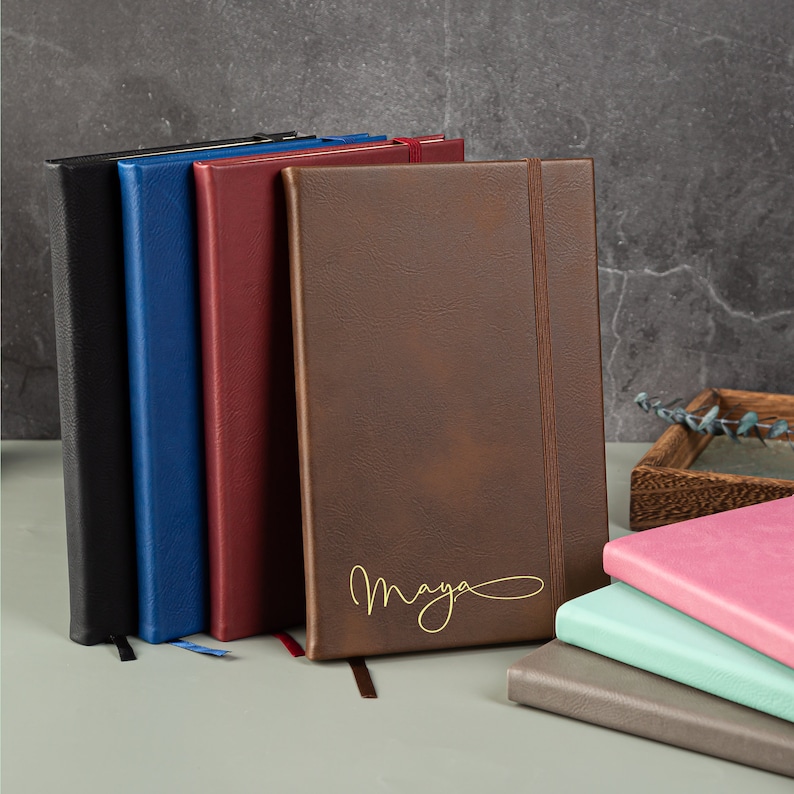 Custom Leather Journal, Personalized Journal,personalized Notebook ...
