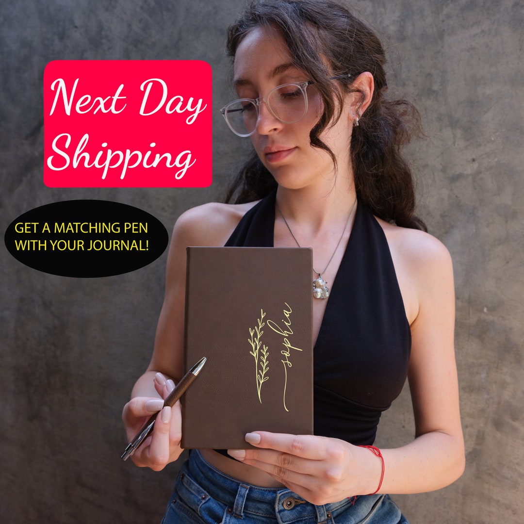 Customized Leather Journal, Personalized Leather Journal, Journal With ...