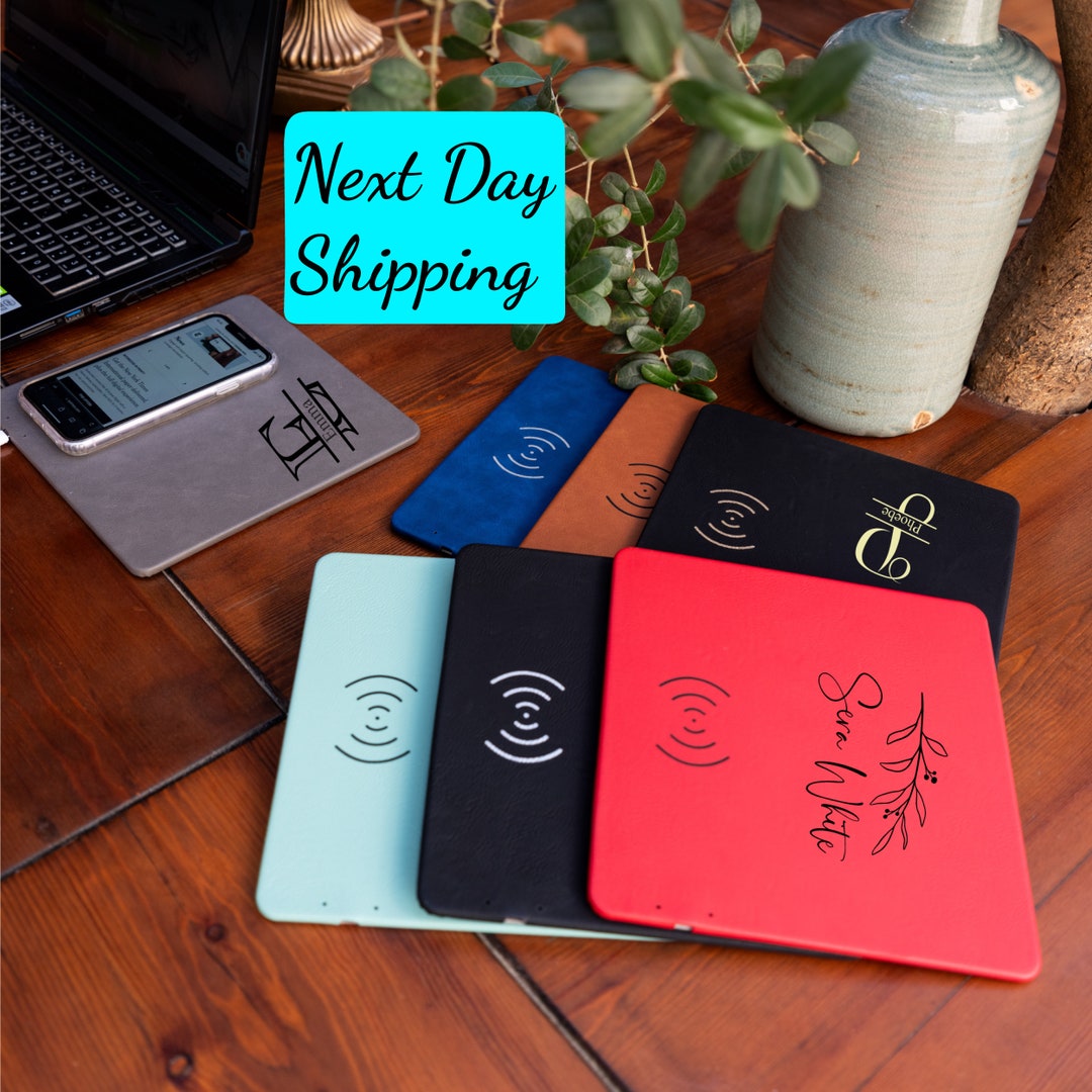 Valentine's Day Gift,custom Leather Charging Mat,personalized Phone ...