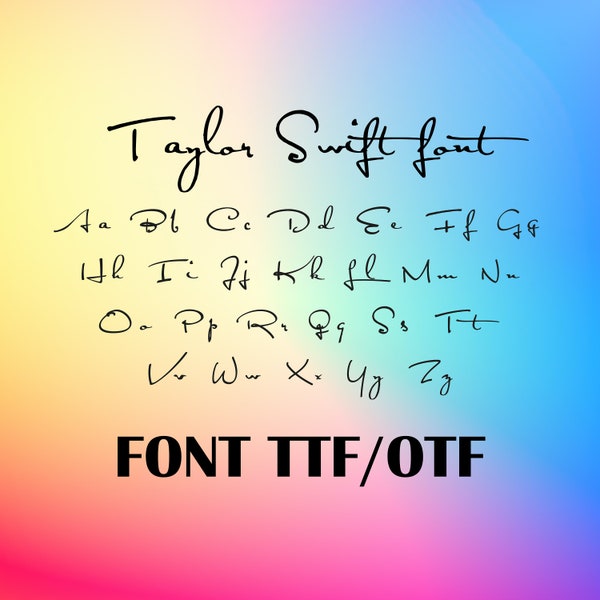 Taylors Version Font - Etsy