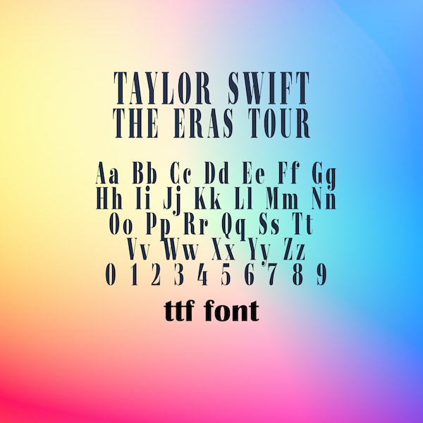 Taylor Font - Etsy