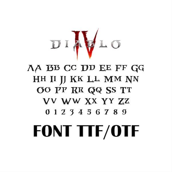 Diablo Iv Svg - Etsy