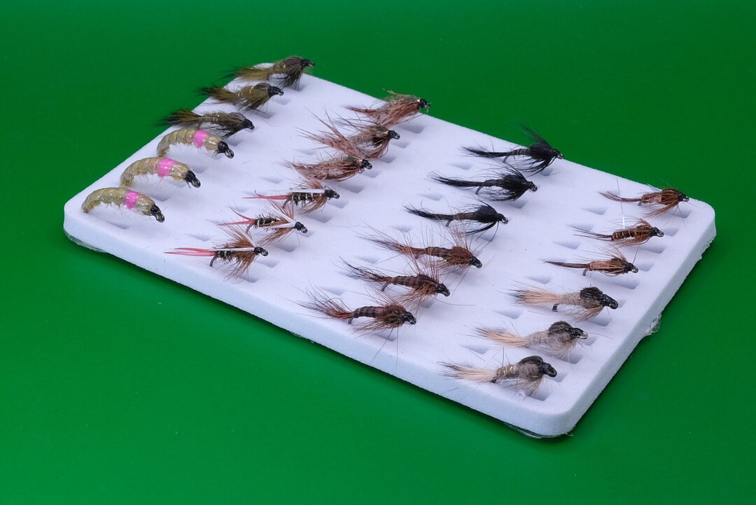 Short Shank Nymphs Set Sizes 10BL-14BL 24x Fly Fishing Barbless Trout ...