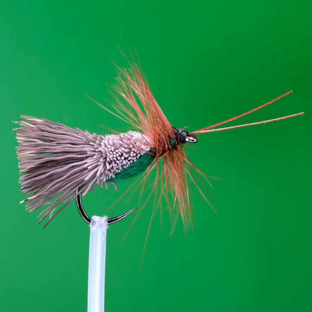 G & H Sedge Caddis Size 10BL 12BL Barbless Fly Fishing Trout Flies ...