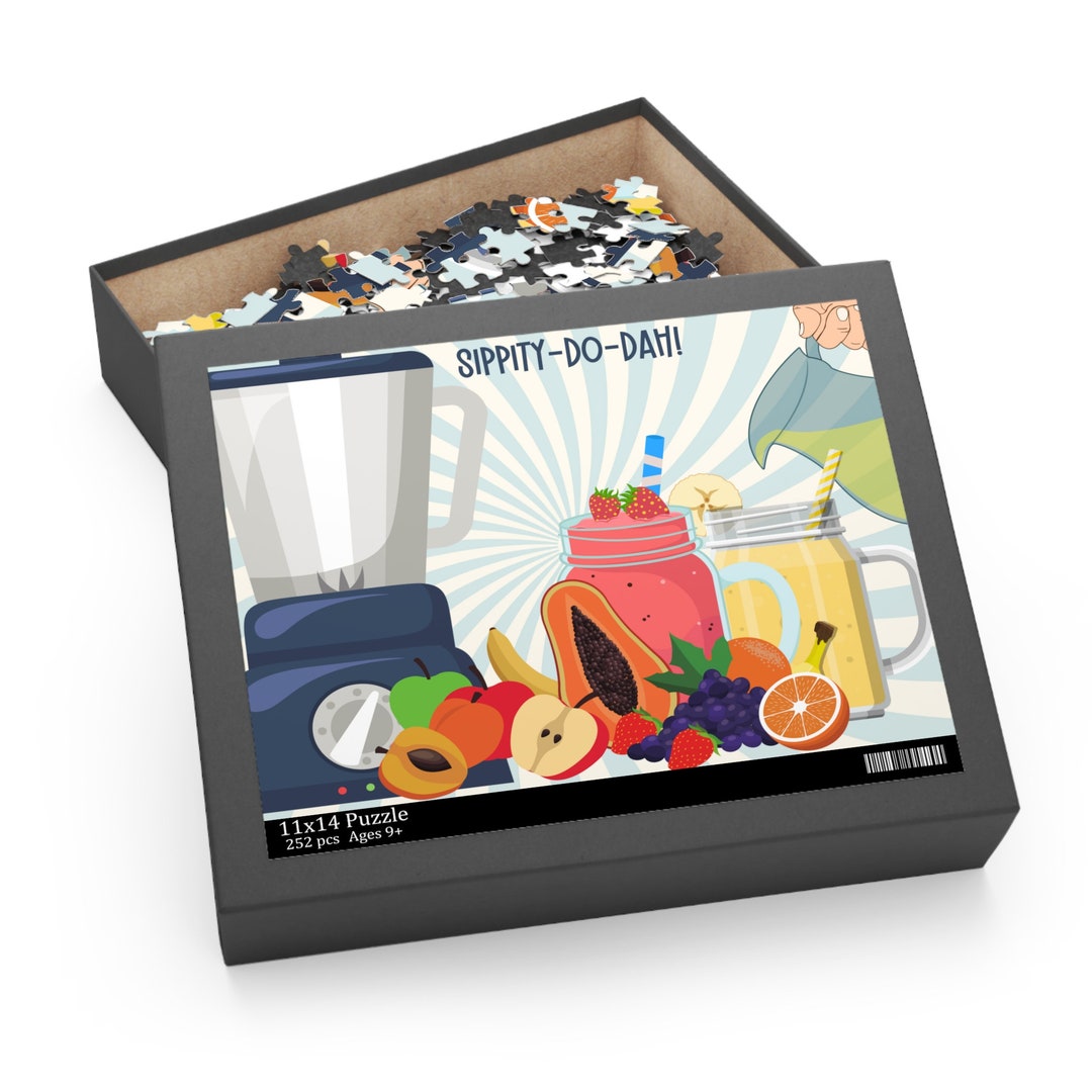 Sippity-do-dah Fruit Smoothie Puzzle for Kids Healthy Habit - Etsy