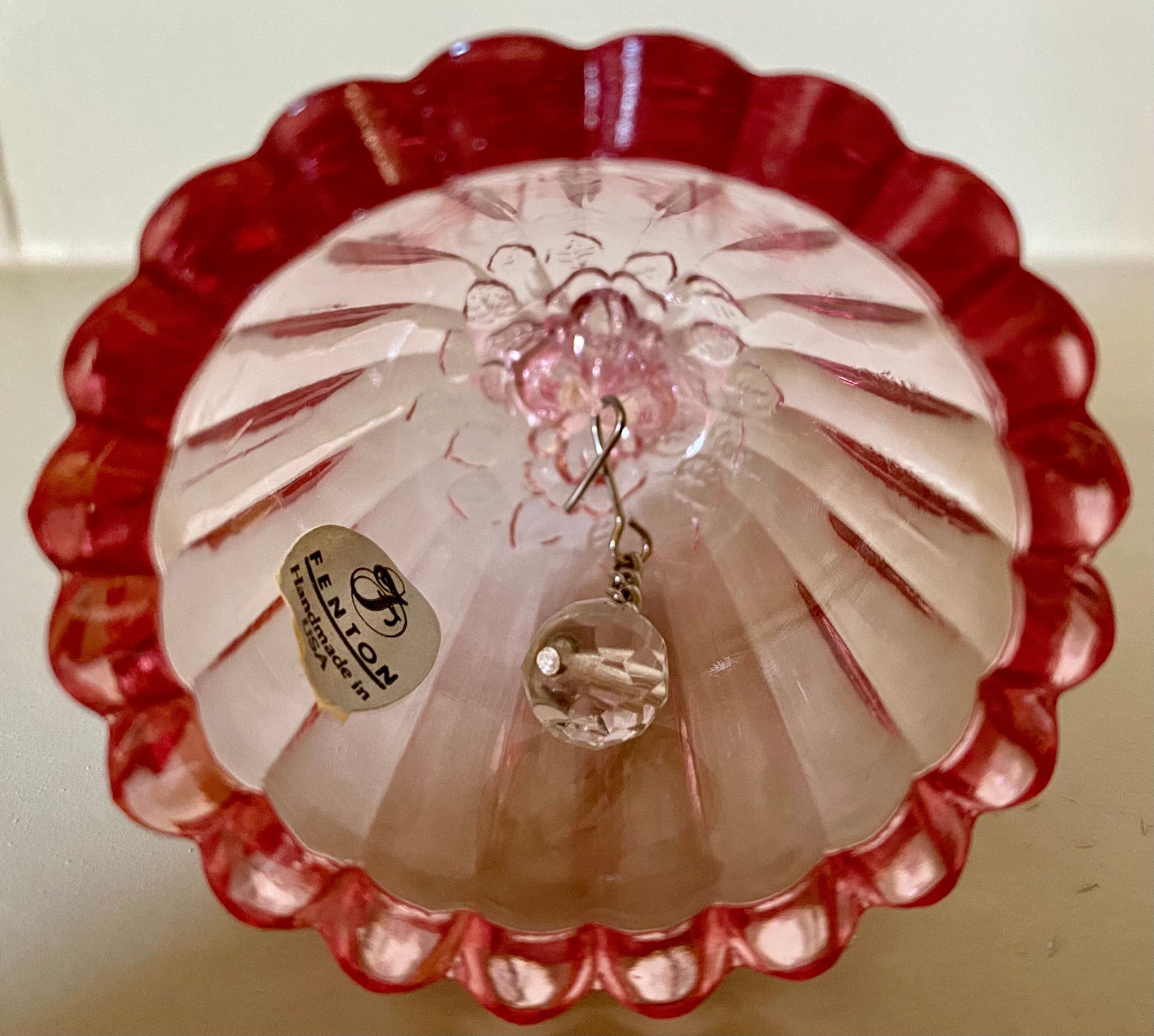 Vintage Fenton Pink Glass Bell, Vintage Valentines Decor - Etsy