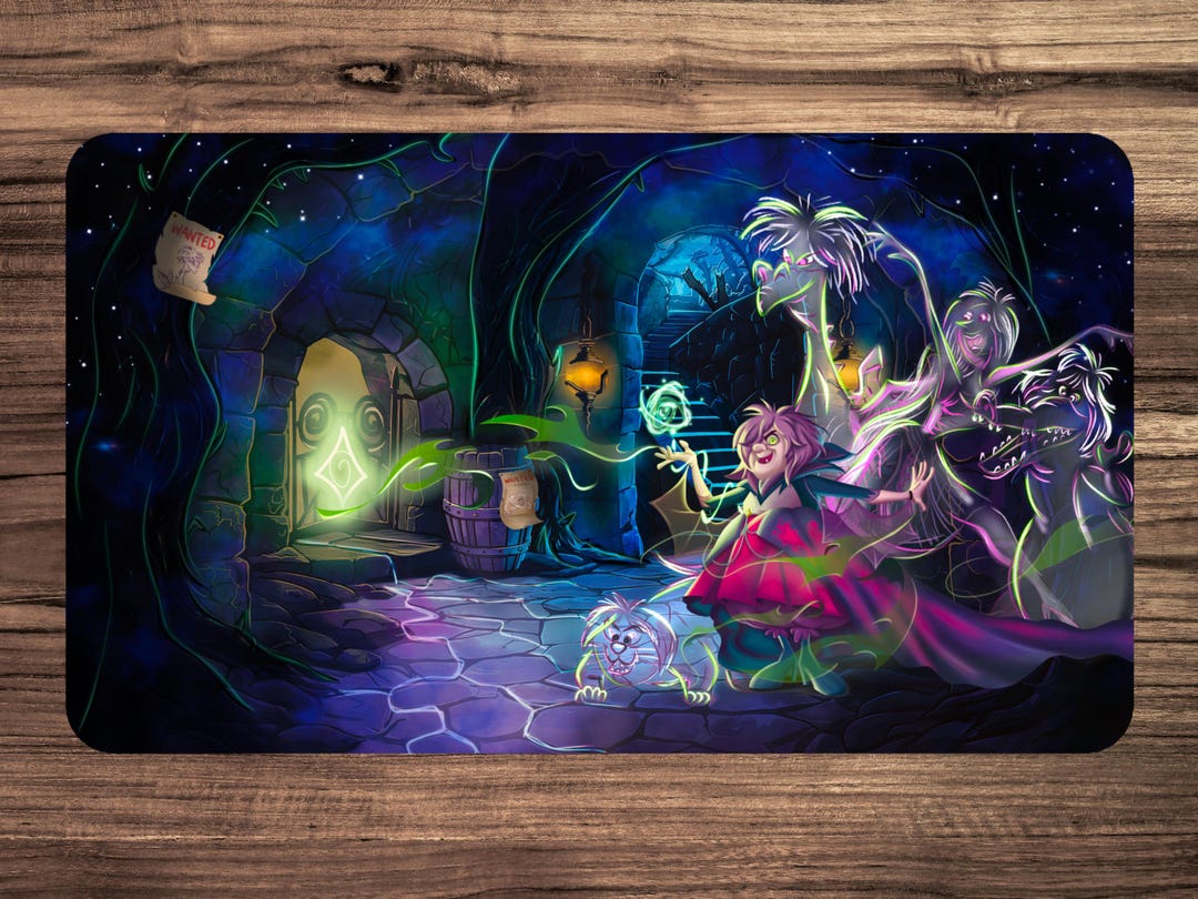 Lorcana Shapeshifting Madness Playmat | 14" X 24" Standard Size | Lore ...