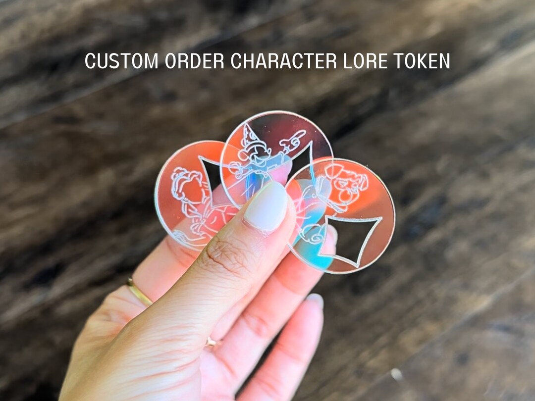 Custom Character Lore Tracker Token: Lorcana TCG Compatible - Etsy
