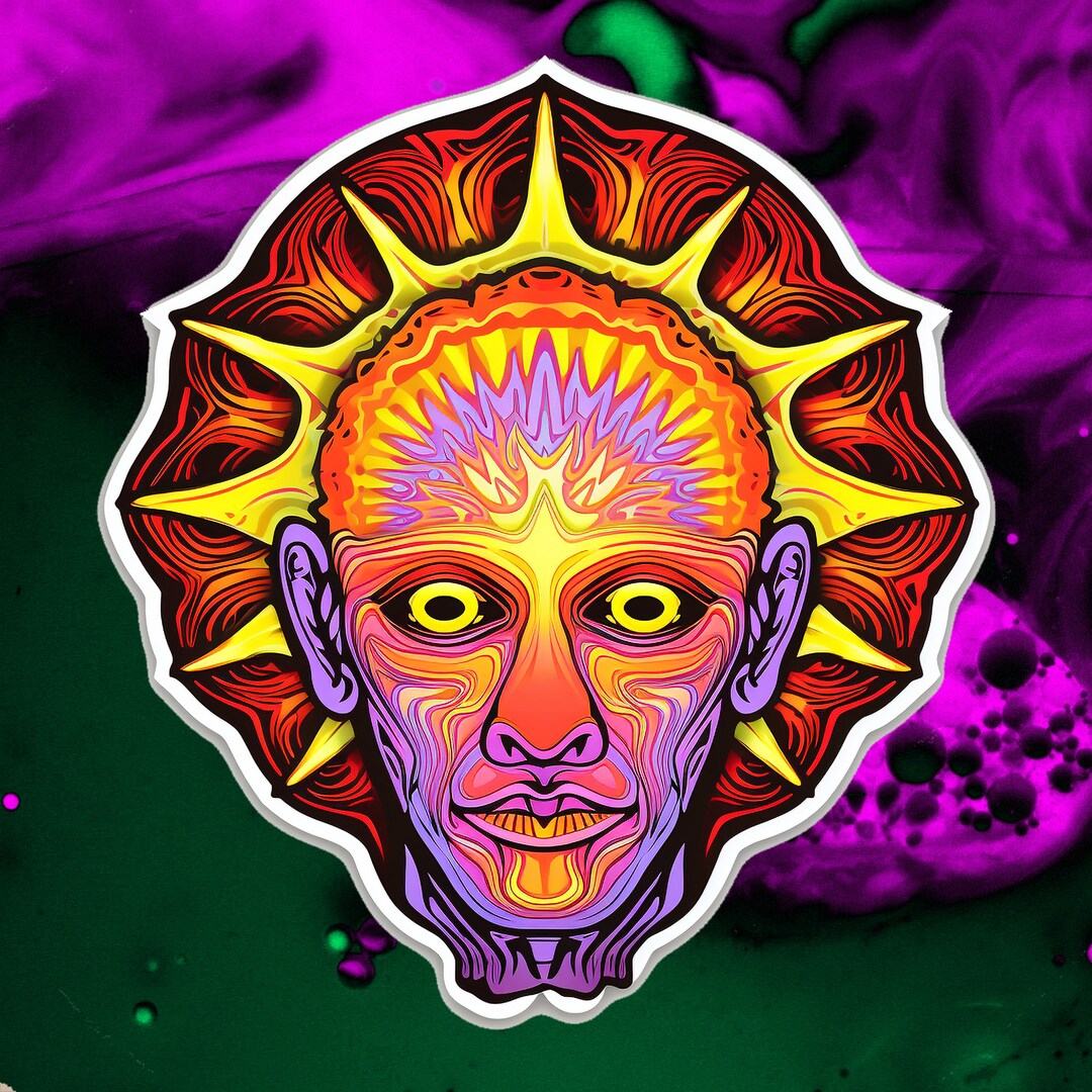 Whimsical Visionary Hallucinogenic Vibrant Vinyl Decal - Etsy