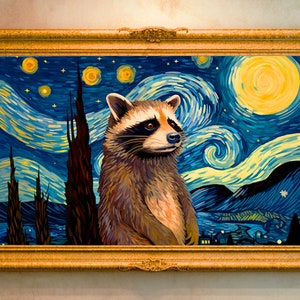 Raccoons in Art - 2024 Large Wall Calendar - Quirky, Weird, Cute ...