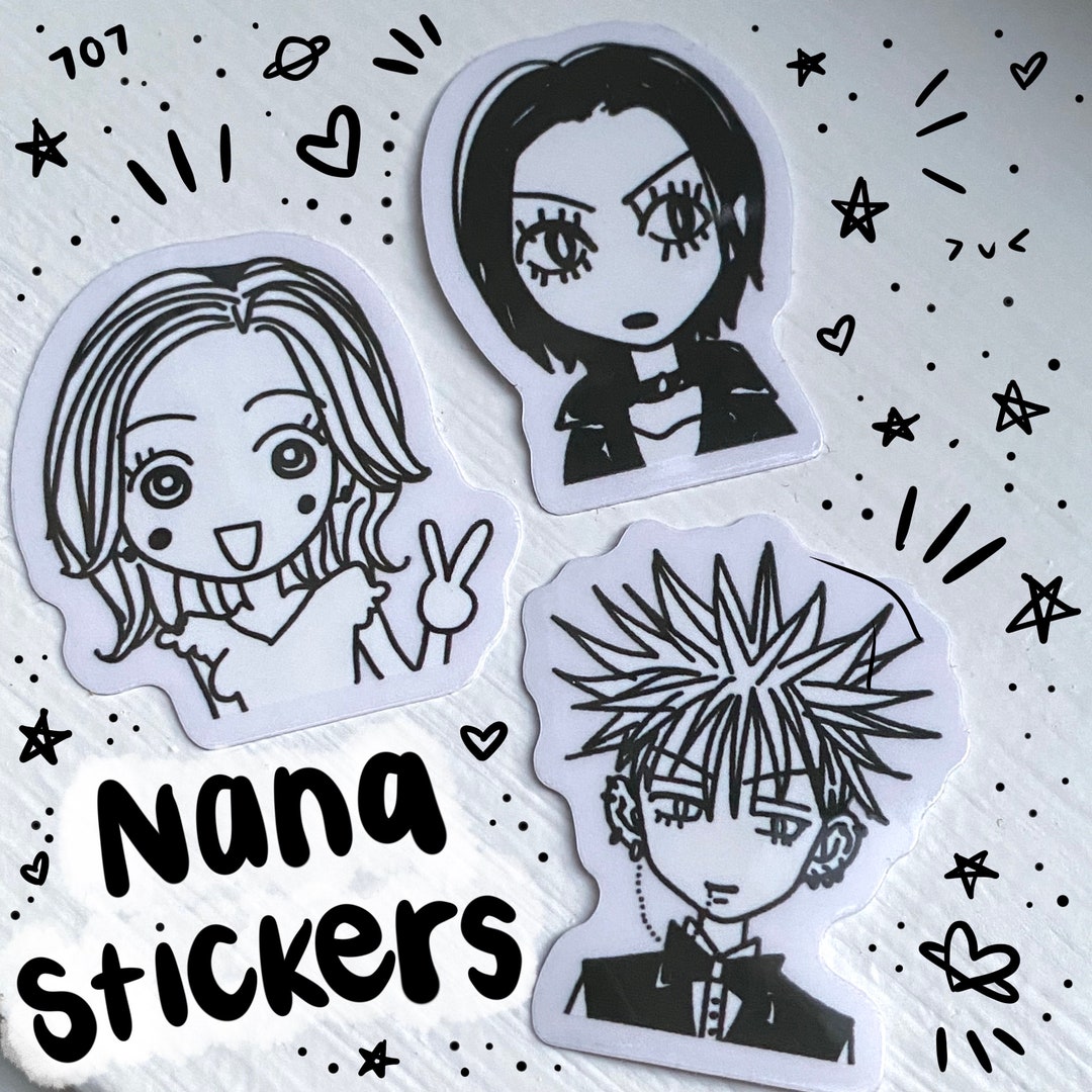 Nana Stickers Nana Osaki, Hachi & Shin From Nana Clear Anime Stickers ...