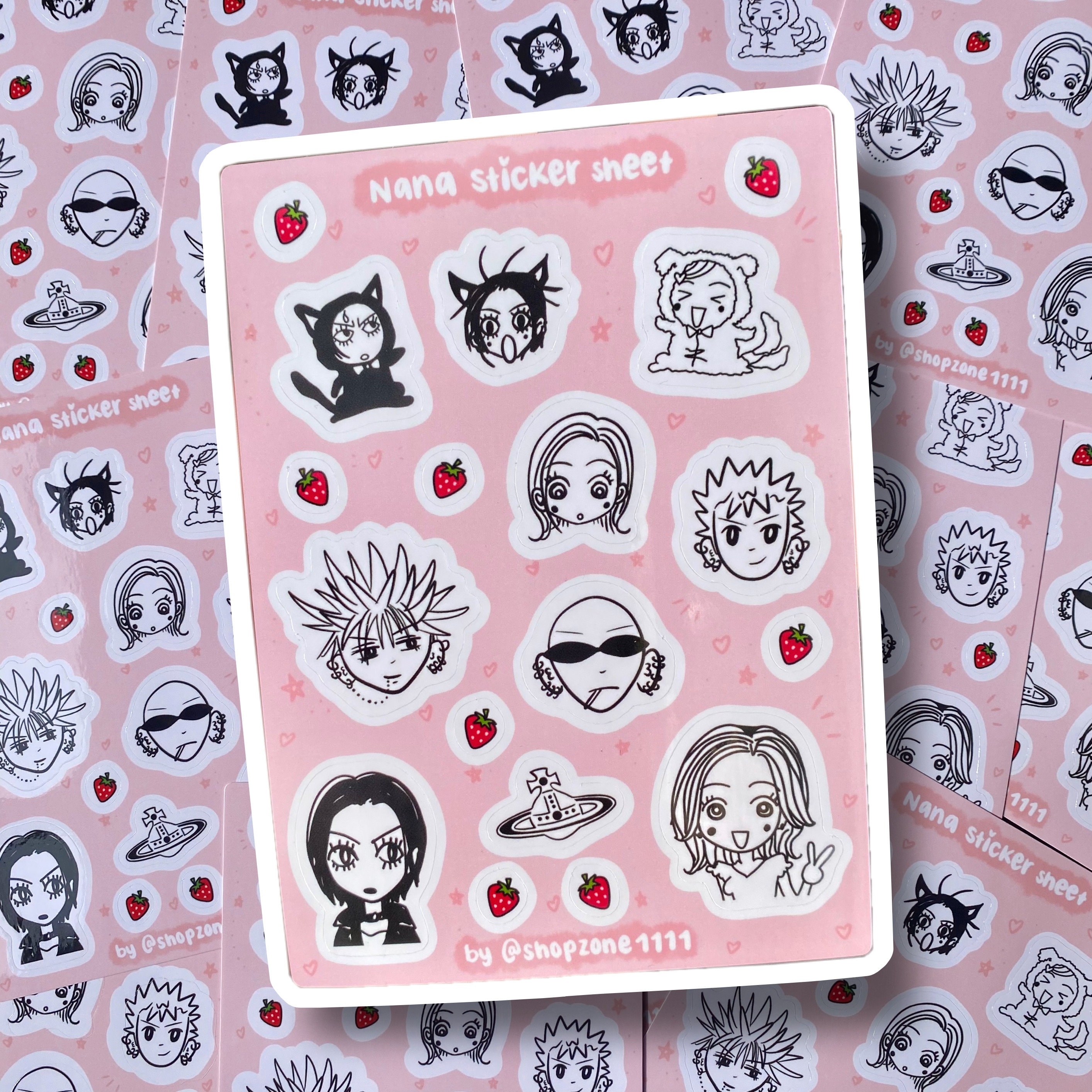 Nana Sticker Sheet Anime Stickers - Etsy