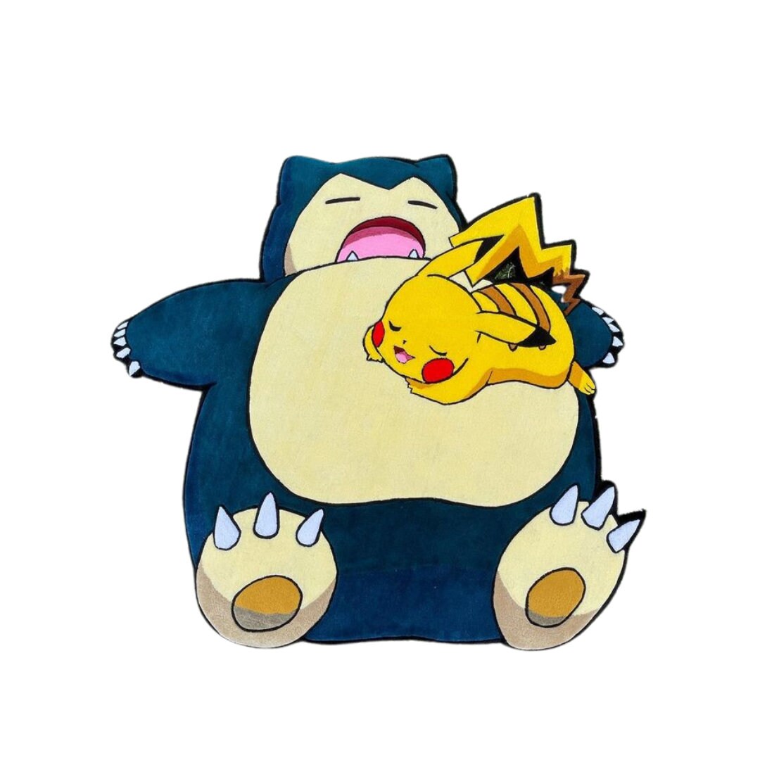 Sleepy Snorlax & Pikachu Pokemon Custom Rug - Etsy