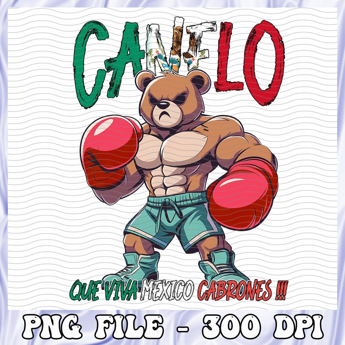Canelo Alvarez Bear Png, Trending Design 2024 Png, Bear Png ...