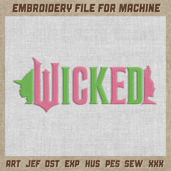 Wicked Embroidery for Machine - Etsy
