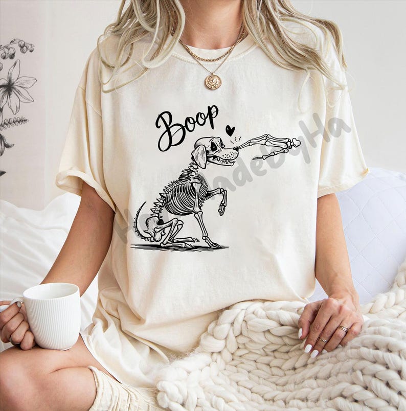 Dog Skeleton Boop Halloween PNG Files, Funny Dog Skeleton Png, Dog Mom ...