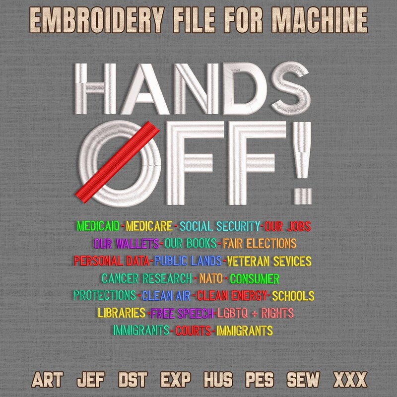 Political Embroidery - Etsy
