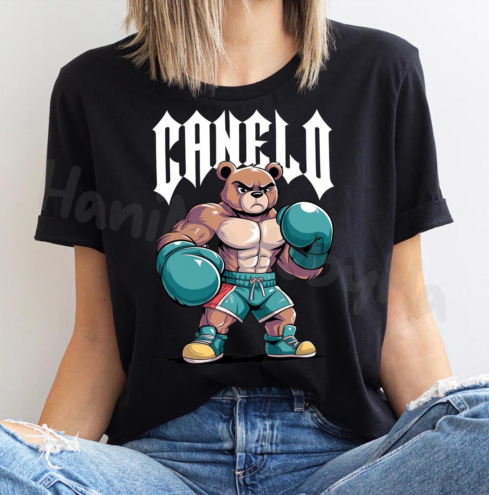 Canelo Alvarez Bear Png, Trending Design 2024 Png, Bear Png ...