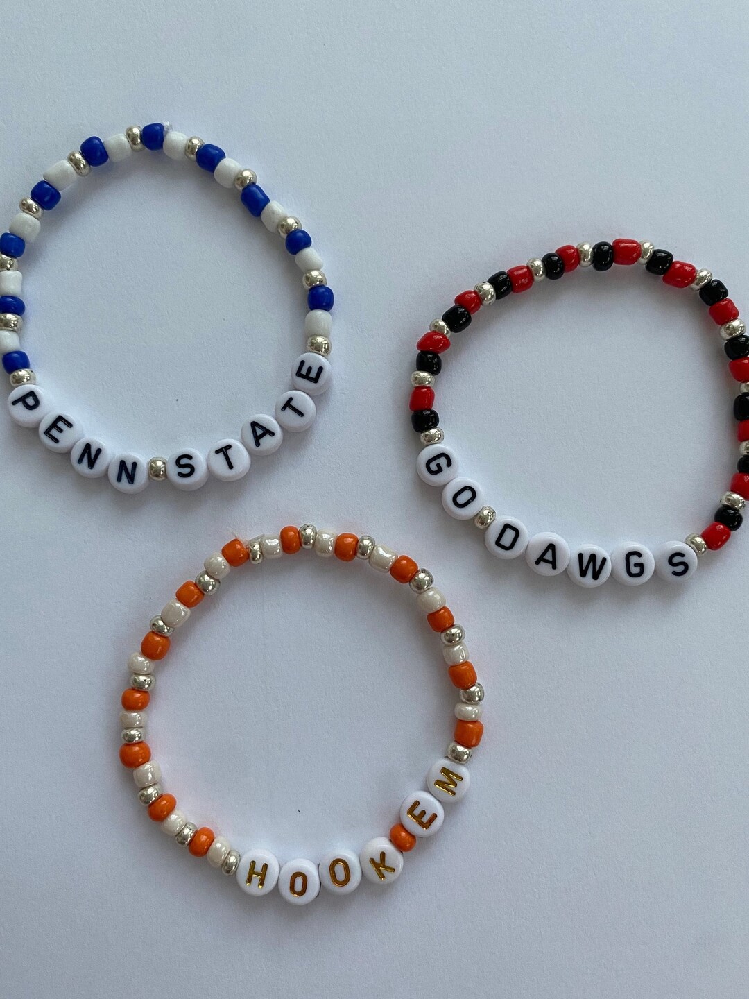 Customizable College Bracelet - Etsy