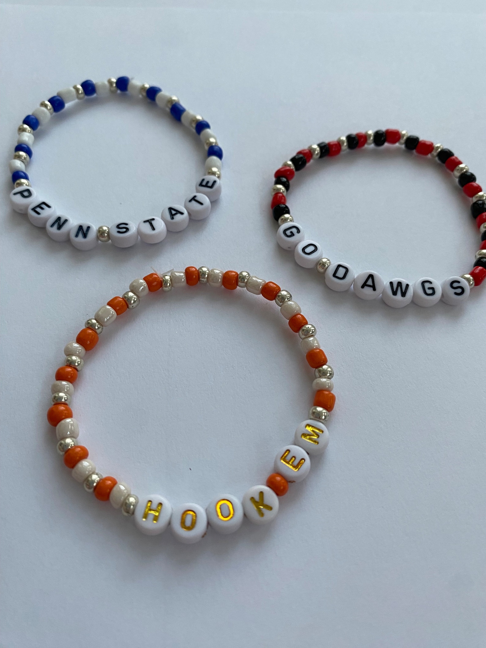 Customizable College Bracelet - Etsy