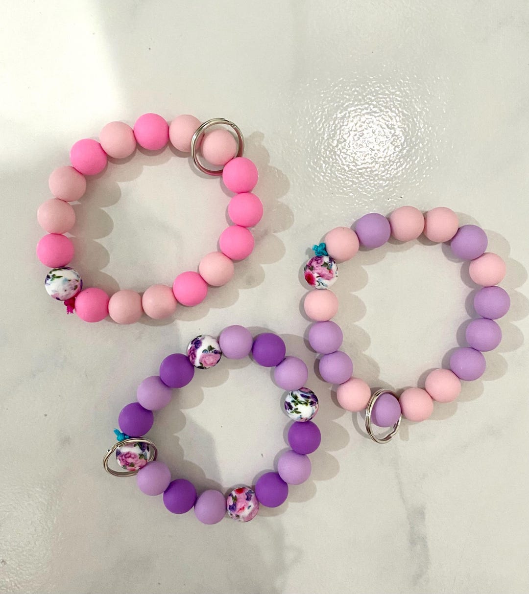 Silicone Beaded Key Chains - Etsy
