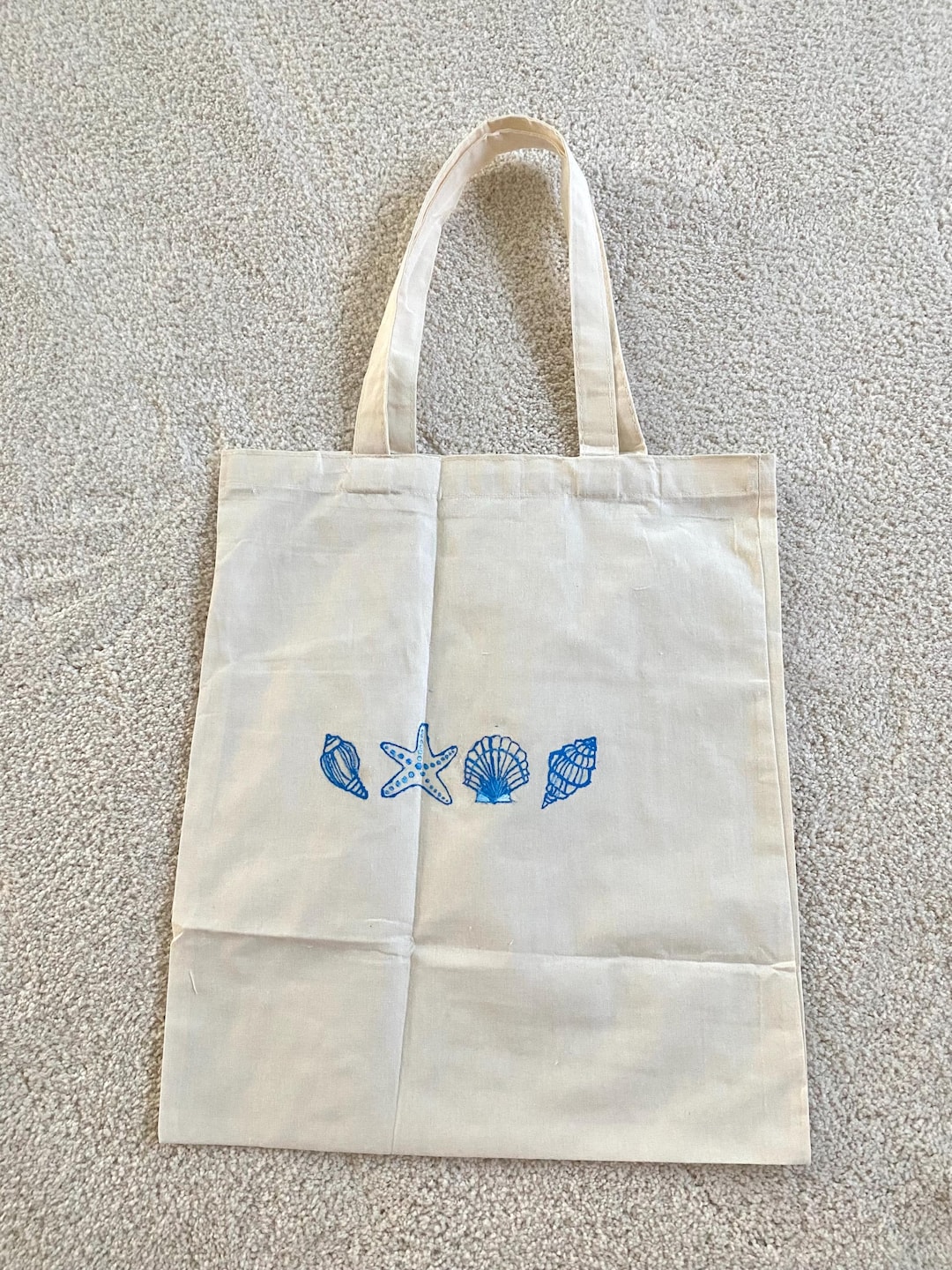 Seashell Beach Tote Bag - Etsy