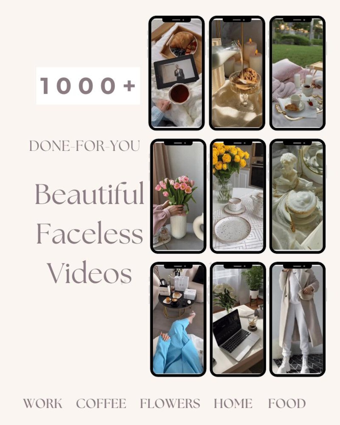 1000+ Beautiful Faceless Videos - Etsy