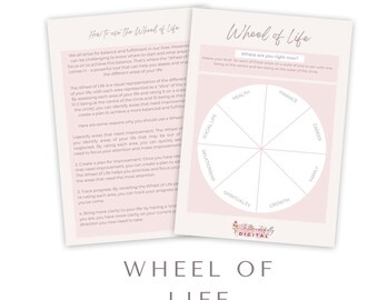 Wheel of Life Printable Template - Etsy UK