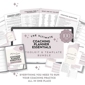The Ultimate Coaching Planner Essentials Toolkit & Template Bundle - 100 Pages! - Etsy