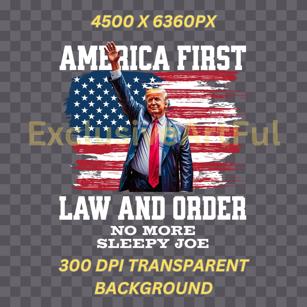 America First Flag Trump Png,sublimation Trump Design,election 2024 ...
