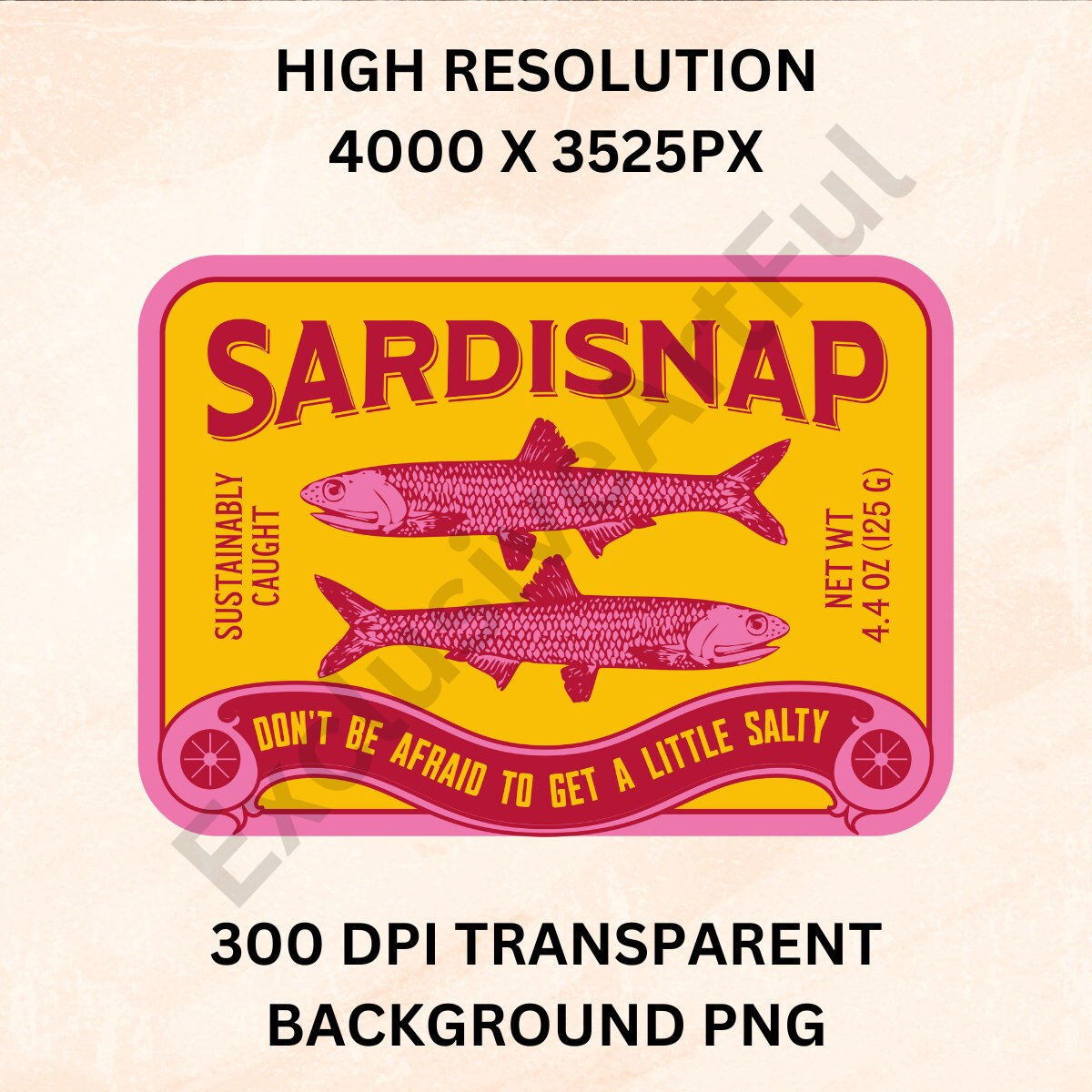 Funny Sardines Sardisnap Png, Canned Sardines Png,sublimation Sardines ...