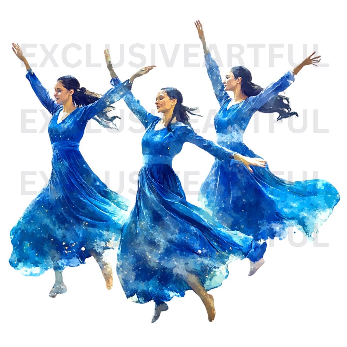 Worship Dancers Png,church Design,sublimation Png,,christian Design for ...