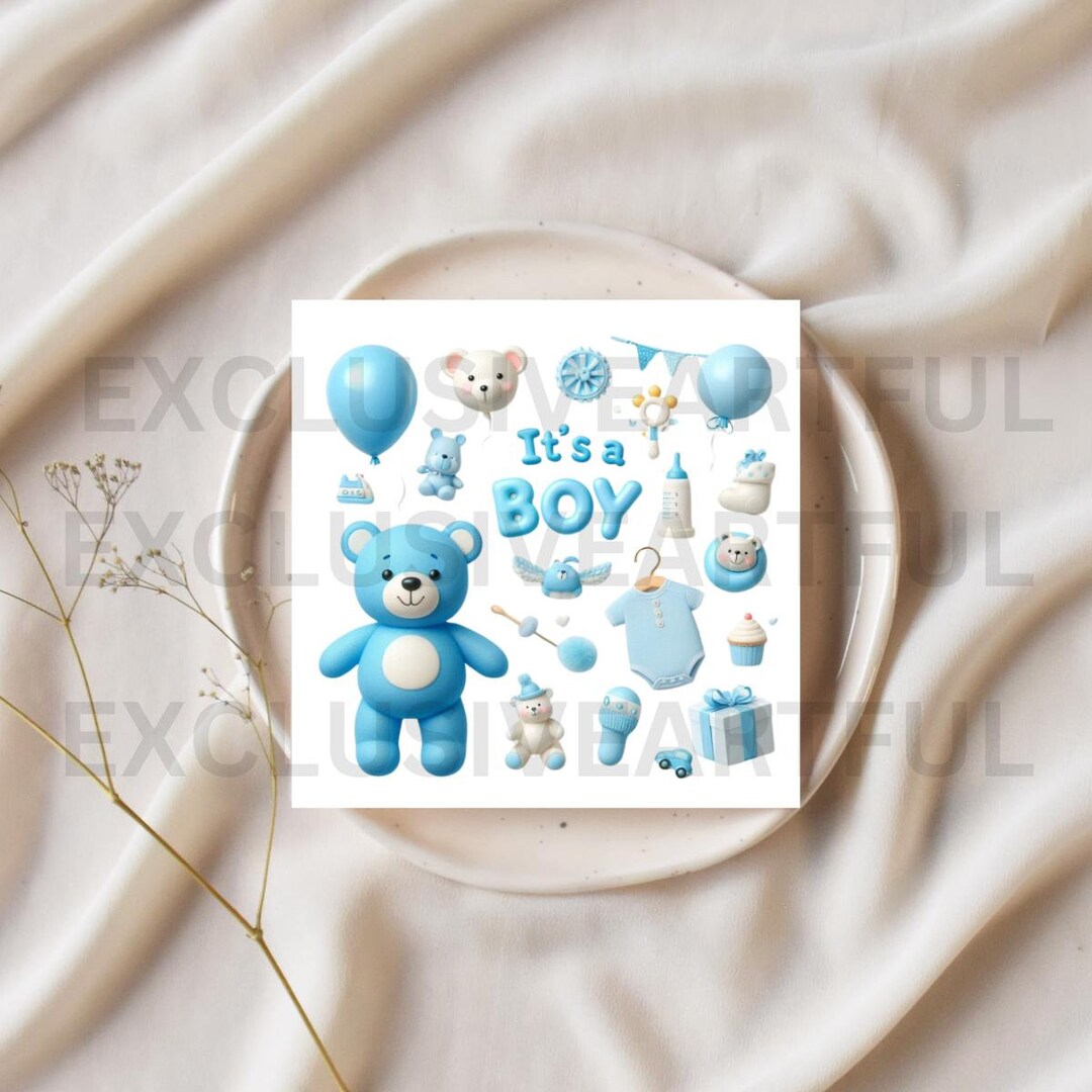 It's a Boy 3D Png,baby Shower File,baby Boy Png,sublimation Png ...