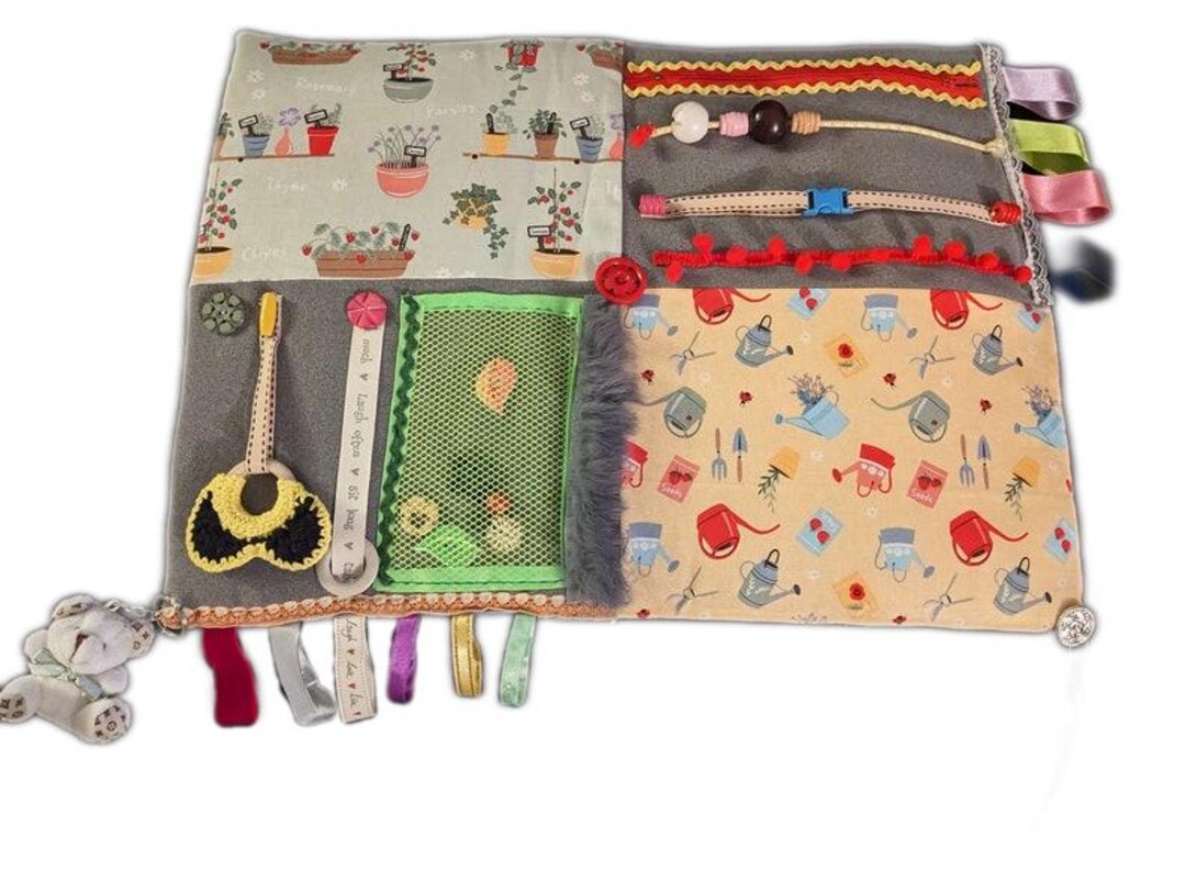 Dementia Activity Mat/fiddle/fidget/sensory Mat (garden) - Etsy