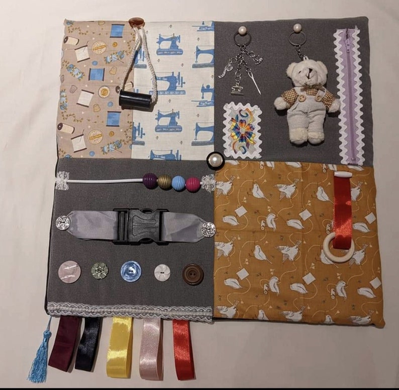Dementia Activity/fiddle Mat/fidget Cushion/sensory Mat (sewing) - Etsy ...