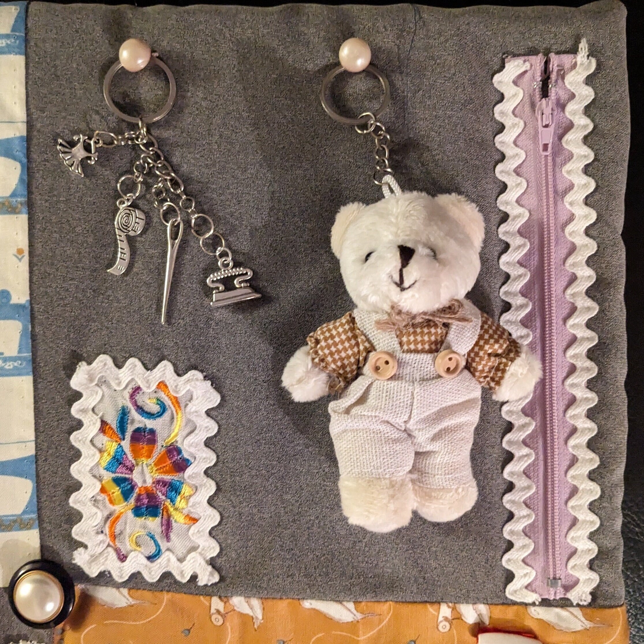 Dementia Activity/fiddle Mat/fidget Cushion/sensory Mat (sewing) - Etsy ...