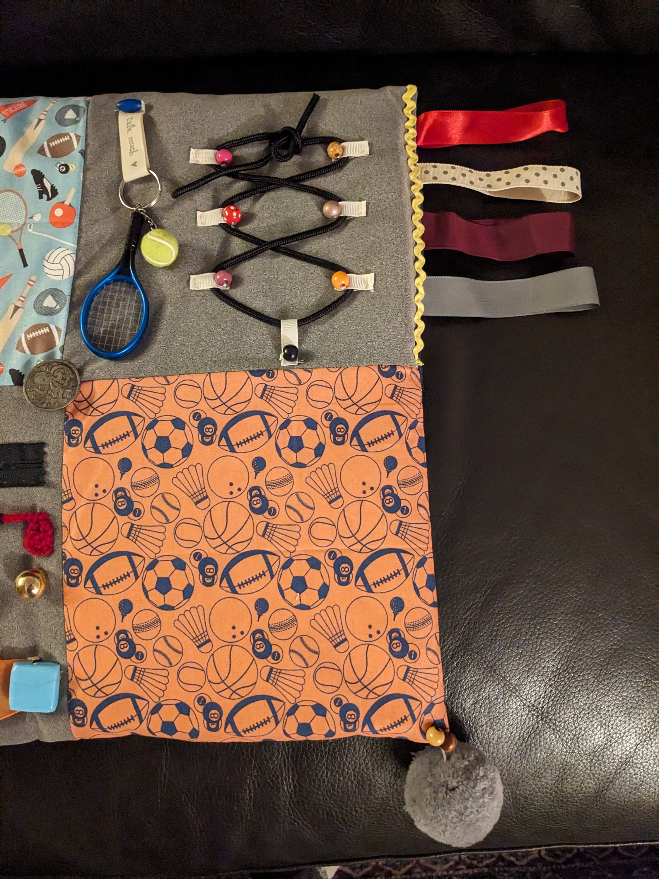 Dementia Activity/fiddle/fidget Cushion/sensory Mat sports - Etsy