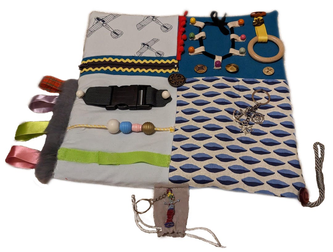 Dementia Activity Mat/fiddle Mat/fidget Cushion/sensory Mat (war Planes ...