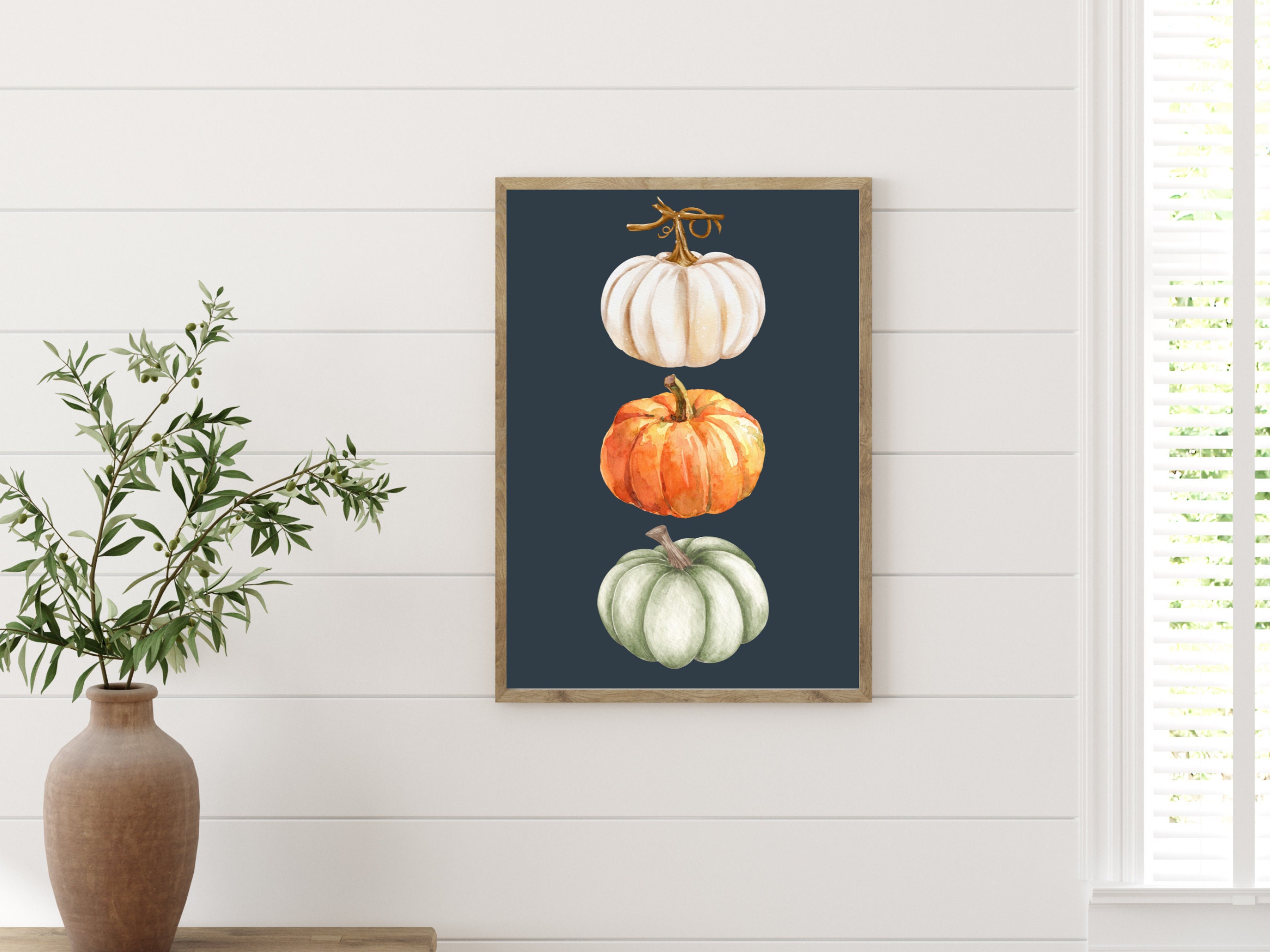 Autumn Prints, Pumpkin Wall Art, Fall Wall Art, Fall Pumpkins, Country ...