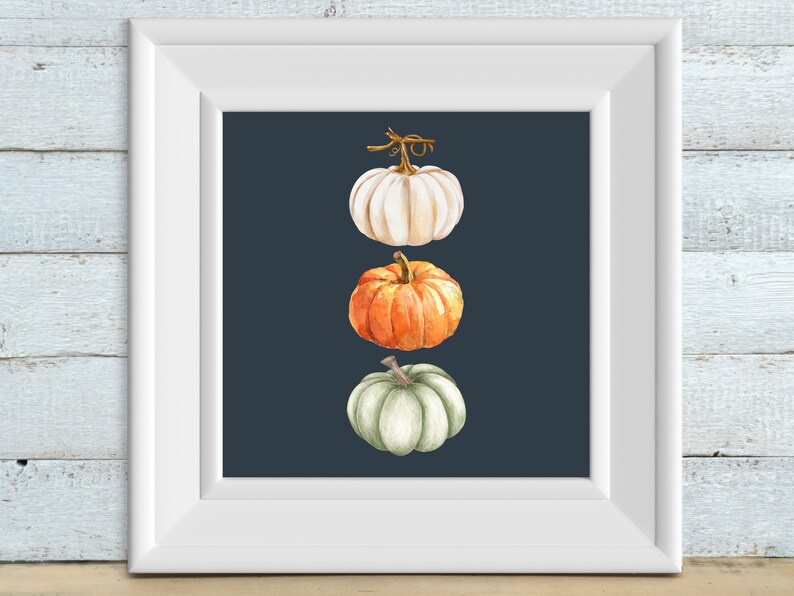 Autumn Prints, Pumpkin Wall Art, Fall Wall Art, Fall Pumpkins, Country ...