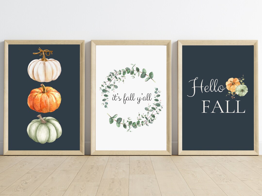 Fall Decorative Wall Art, Fall Printables, Fall Wall Art, Fall Home ...