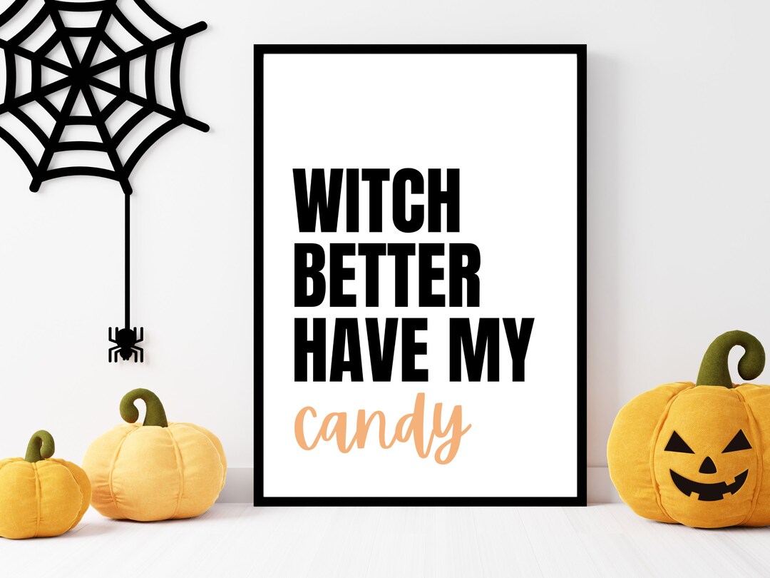 Halloween Wall Art, Halloween Printable Wall Decor, Fall Home Decor ...