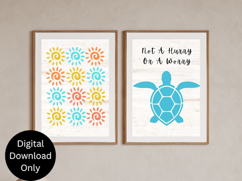 Summer Prints Wall Set | Beach Decor Wall Art | Summer Printable Wall ...