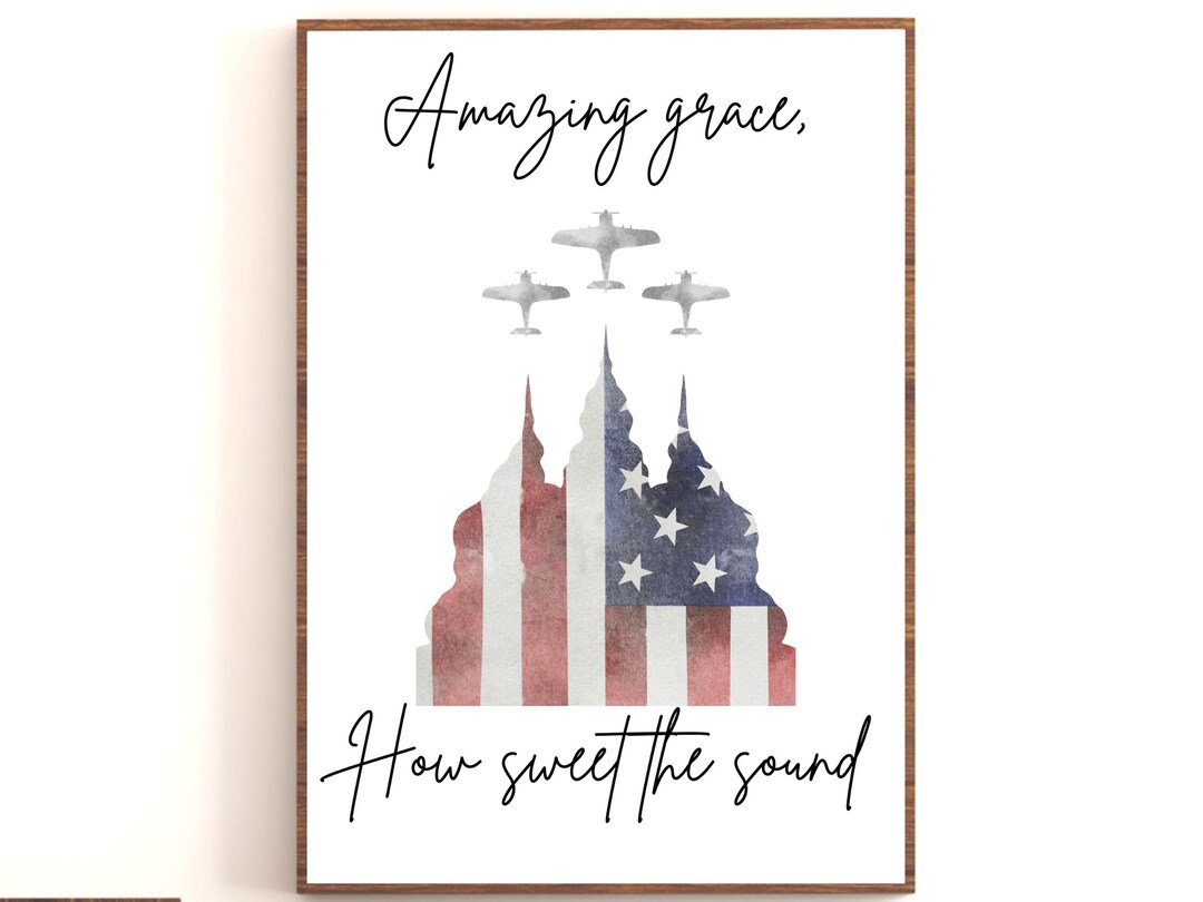 4th of July Printable Wall Art, Memorial Day Wall Art, Patriotic USA ...