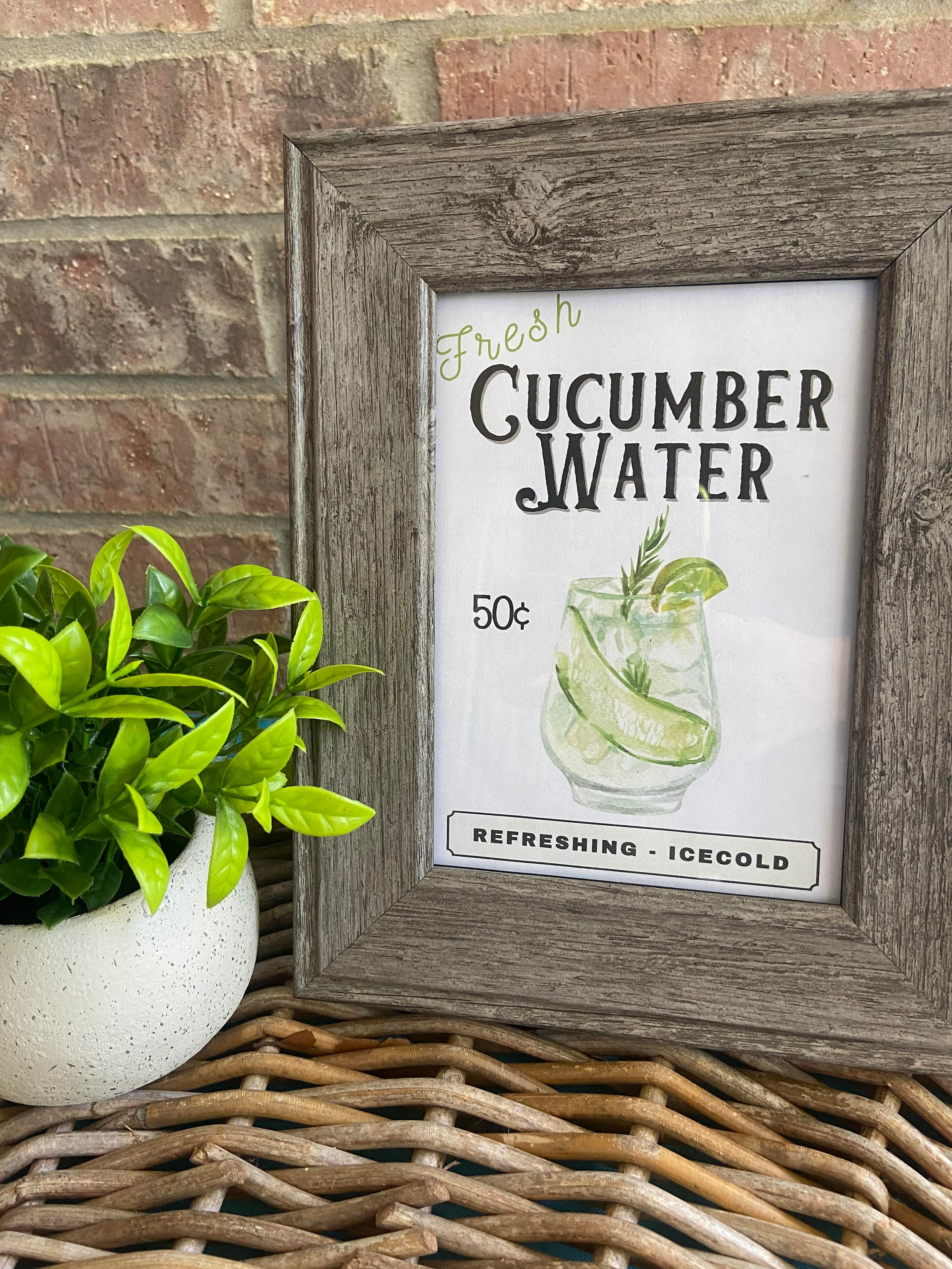 5x7 Summer Printable Lemonade Stand Signs, Summer Wall Art, Digital ...